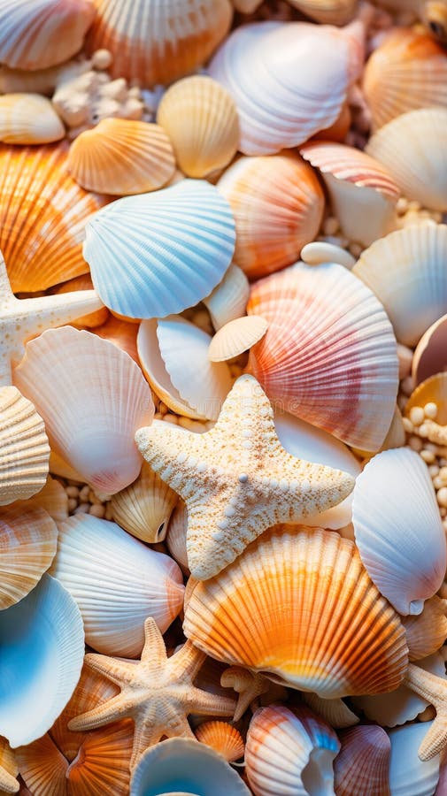 A collection of seashells stock photo. Image of crustacean - 315151052