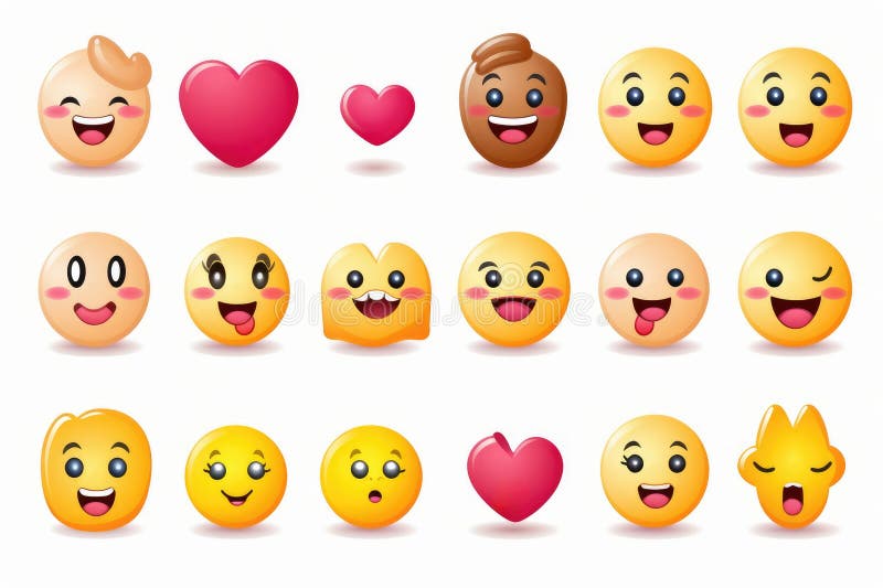 Separated Emojis Stock Illustrations – 23 Separated Emojis Stock ...