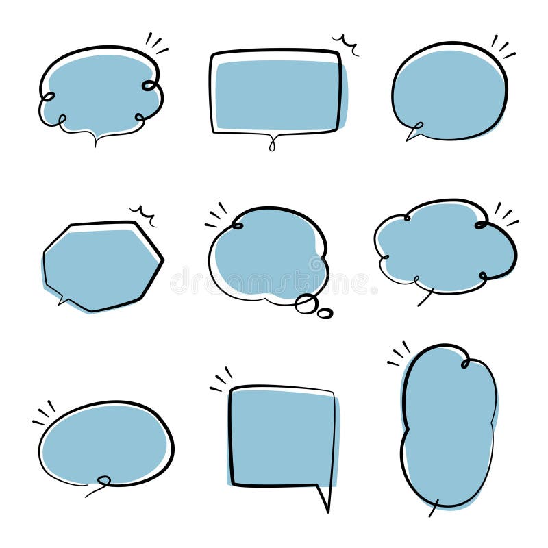 Blue Talk Bubble Stock Illustrations – 30,769 Blue Talk Bubble Stock ...