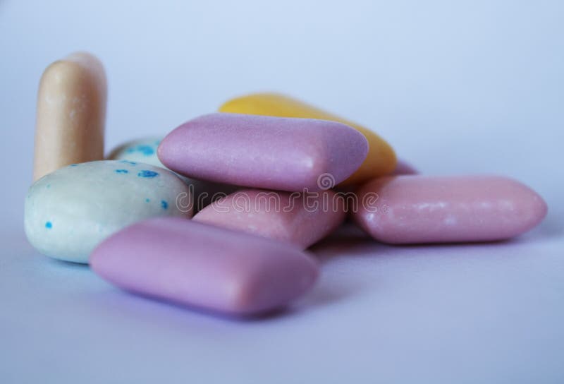 Collection Set of Chewing Gum Stock Photo - Image of calorie, clear ...