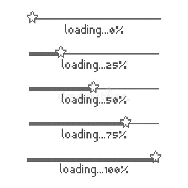 Pixel Progress Bar Stock Illustrations – 1,257 Pixel Progress Bar Stock ...