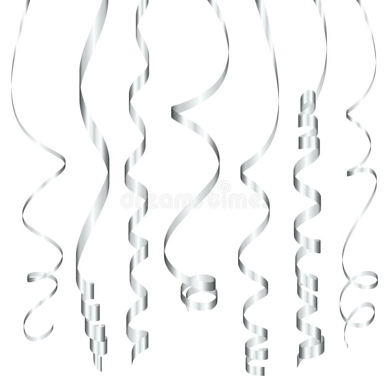 Hanging Silver Christmas Ornaments Background Stock Illustration ...