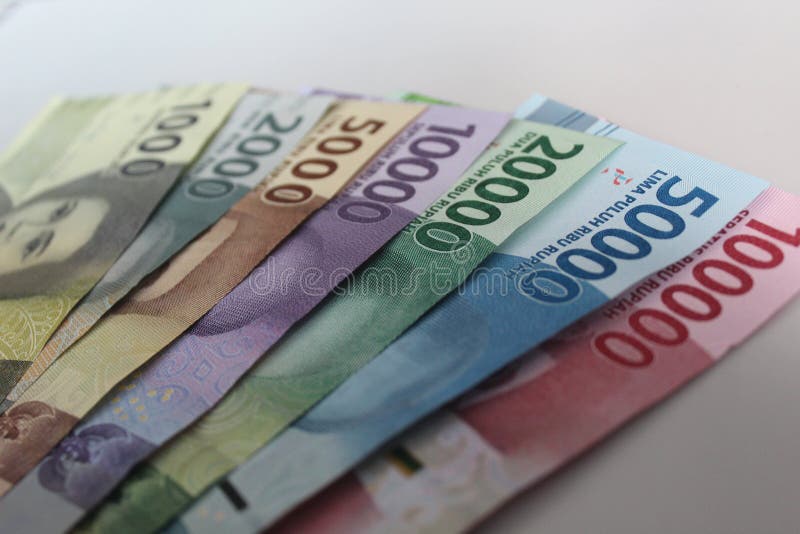 A Collection of Several Indonesian Banknotes Stock Image - Image of ...