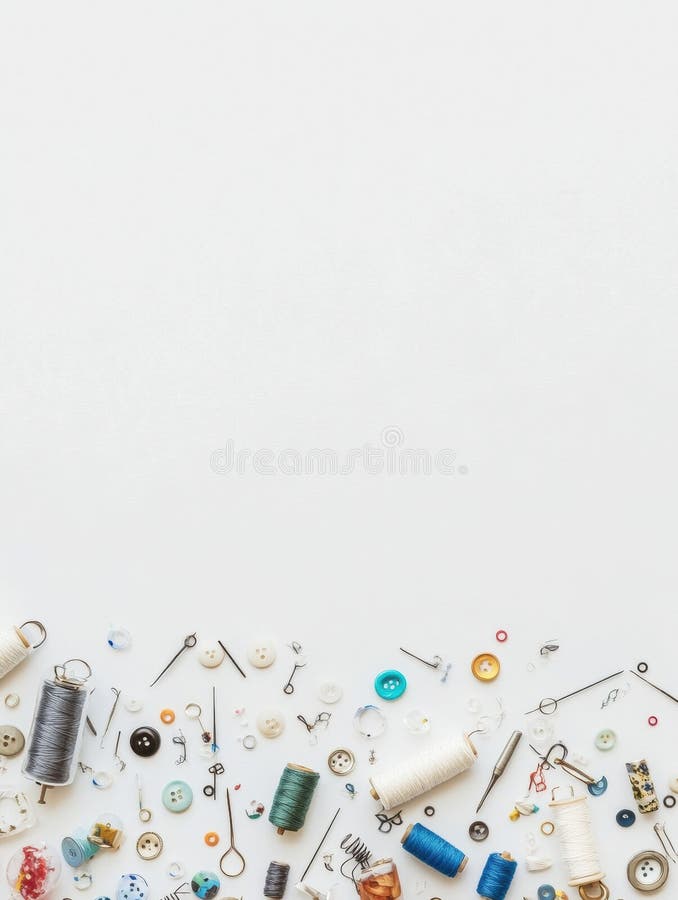 A Collection of Threads with Various Colors Stock Image - Image of ...