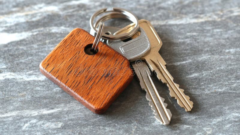 A Collection of Shining Silver Keys, Featuring a Metallic Keyring and a ...