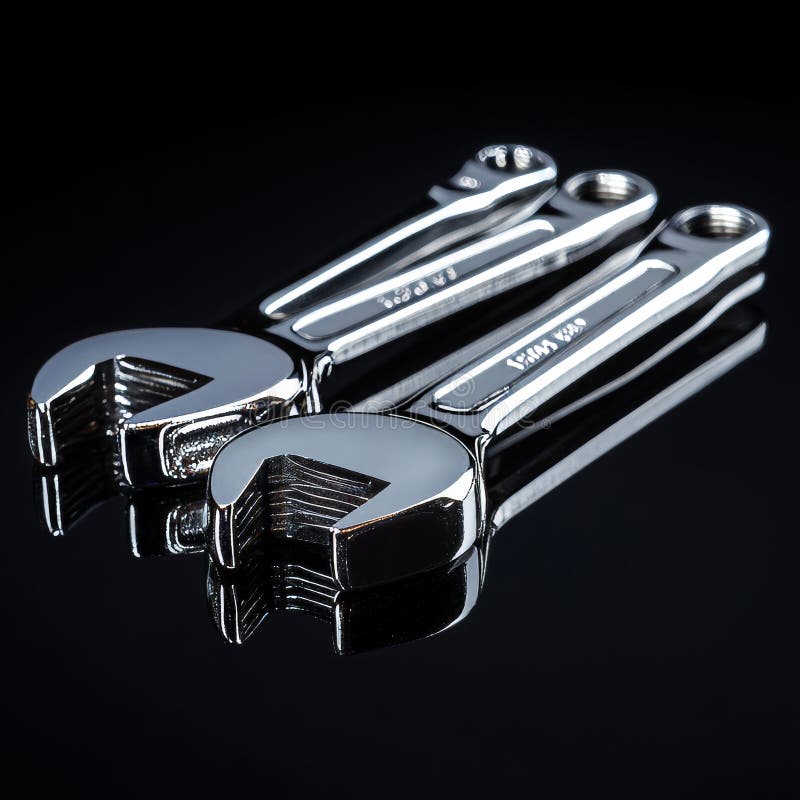 This Collection of Shiny Metal Wrenches Shows Off Their Design and ...