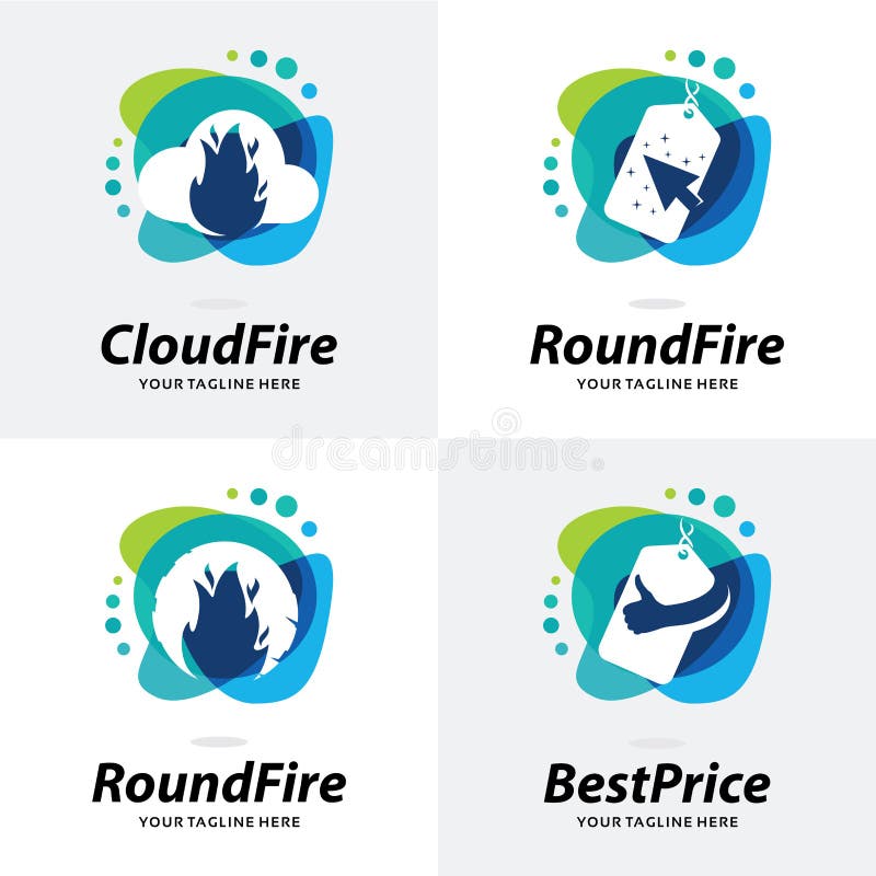 Collection of Shop Logo Template Design Template Stock Vector ...