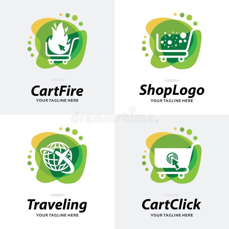 Collection of Shop Logo Template Design Template Stock Vector ...