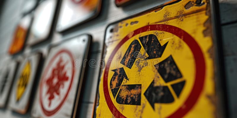 A Collection of Signs Placed Closely Together on a Wall. Suitable for ...