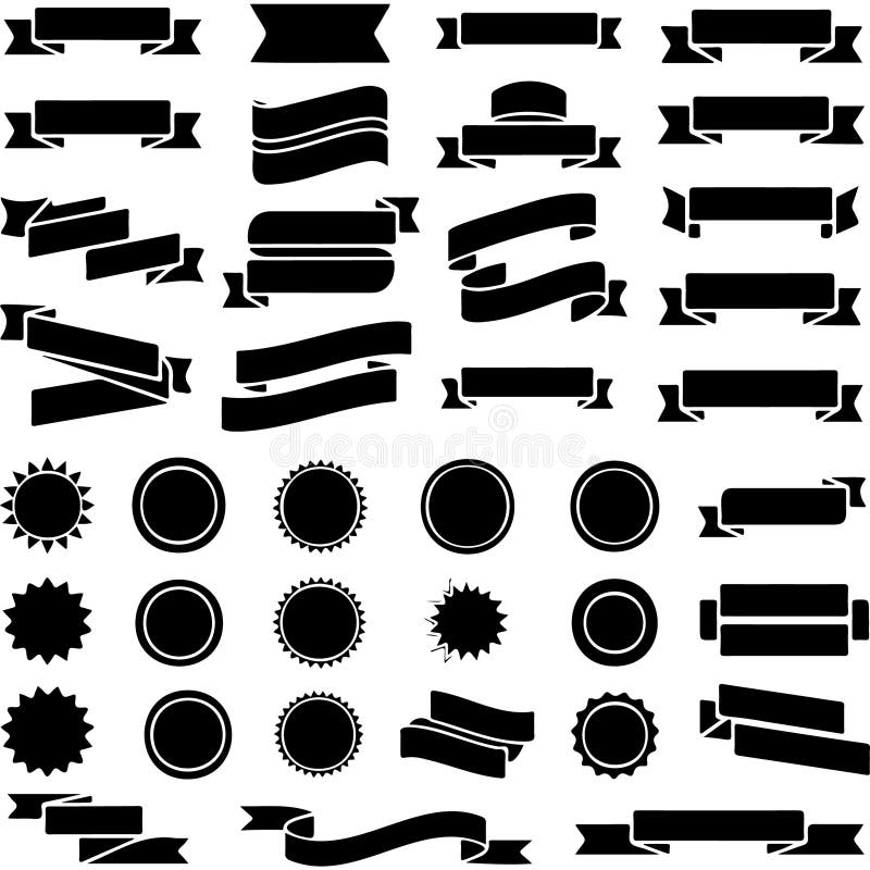 Vintage Circular Ribbon Banners Stock Illustrations – 77 Vintage ...