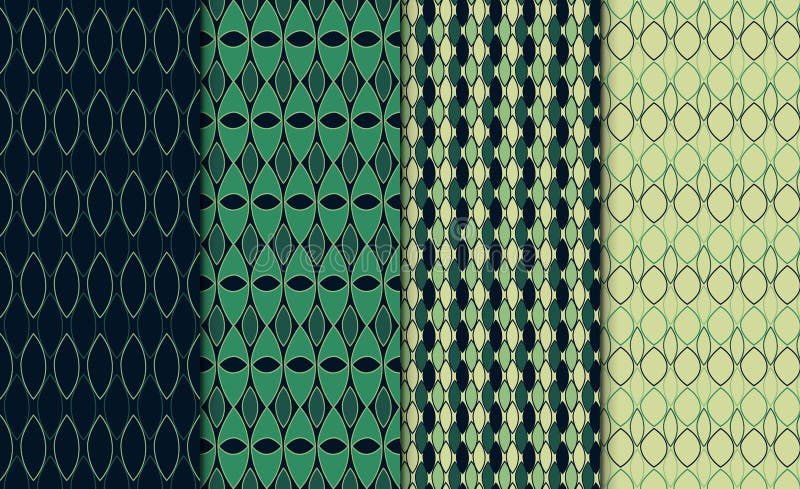 Collection of Simple Geometric Pattern Textures. Set of 4 Backgrounds ...