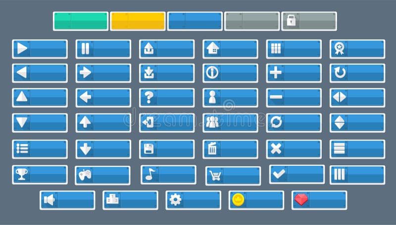 Minimalist web buttons stock vector. Illustration of check - 40193178