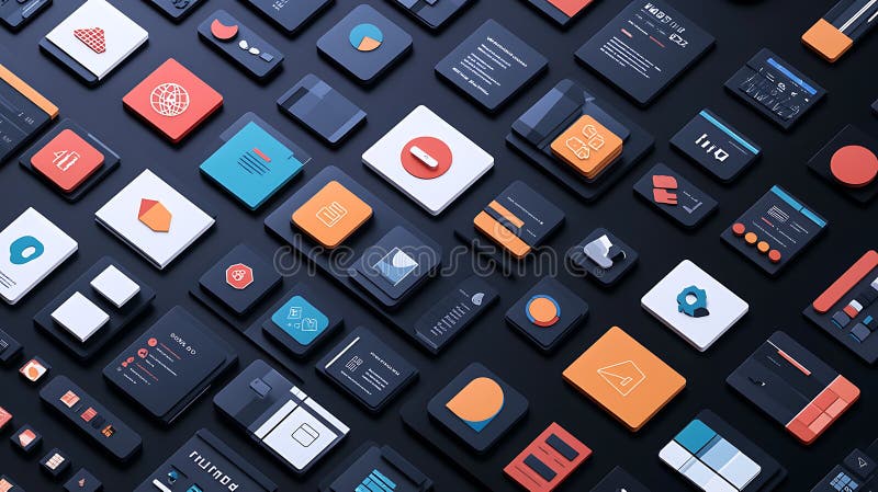 A Collection of Sleek Minimalist Business Glyph Icons on a Solid Black ...