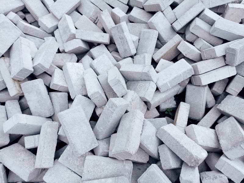 A Collection of Small Bricks for Building Construction Stock Image ...