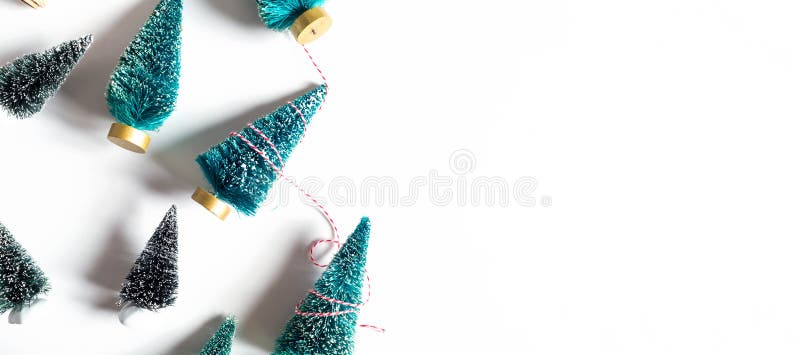 Small Christmas Trees from Above Stock Image - Image of little ...