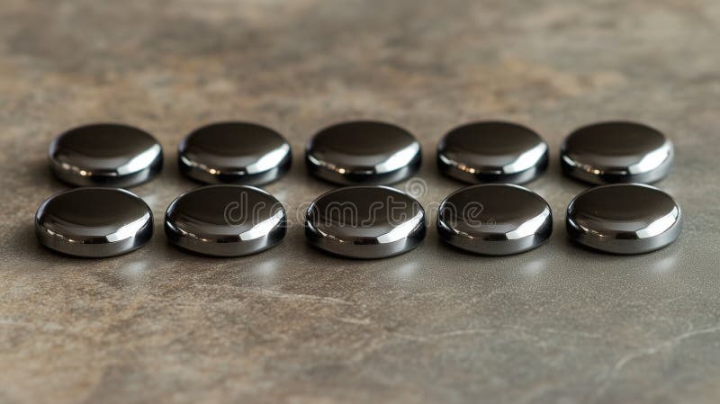 A Collection of Small Circular Magnets Used in Magnetized Cupping ...