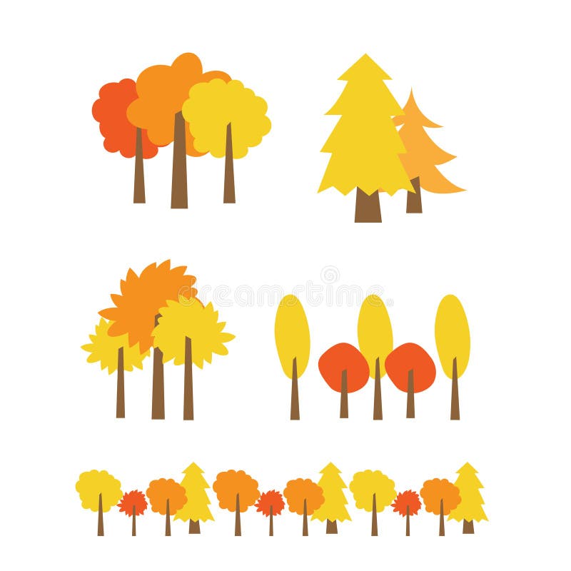 Small Cute Modern Cartoon Tree Stock Illustrations – 649 Small Cute ...