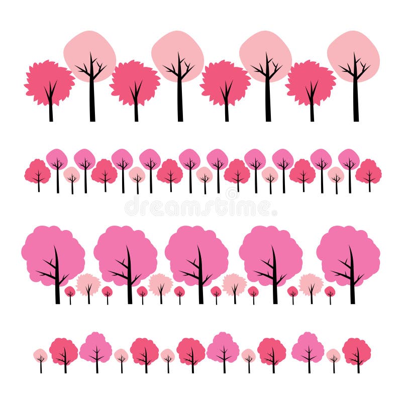 Small Cute Modern Cartoon Tree Stock Vector - Illustration of branch ...