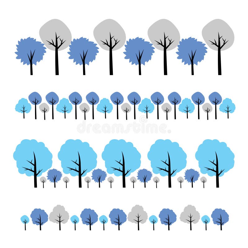 Small Cute Modern Cartoon Tree Stock Illustrations – 649 Small Cute ...