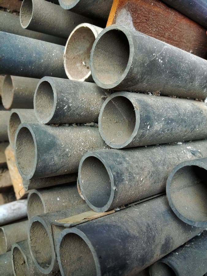 A Collection of Small and Large Water Pipes As Sales in Building Shops ...