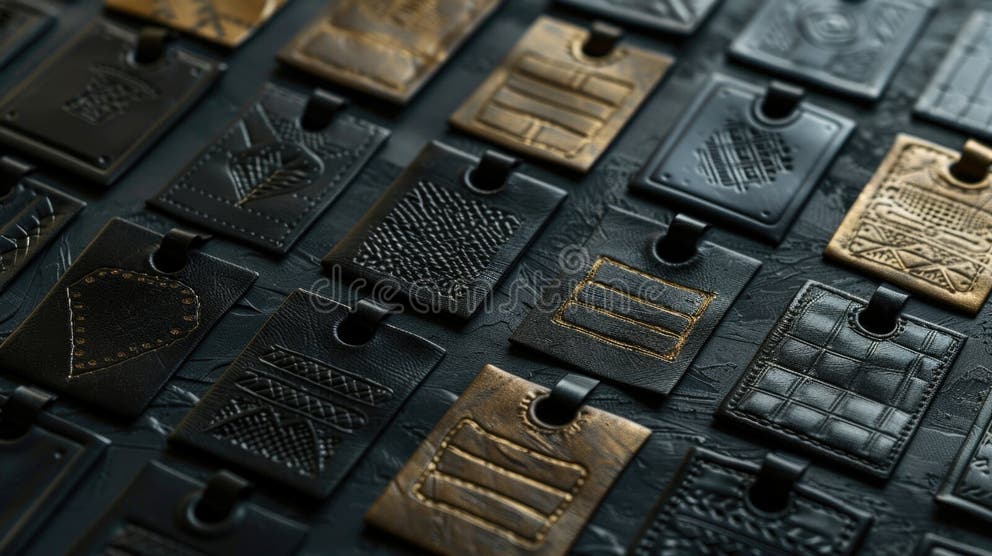 A Collection of Small Metal Fasteners on a Background Stock Photo ...