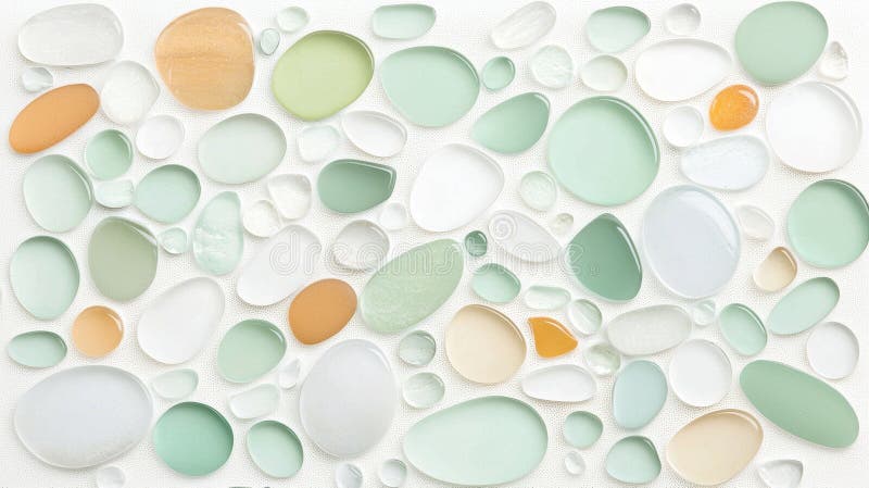 A Collection of Small, Round, Translucent Objects Arranged in a ...