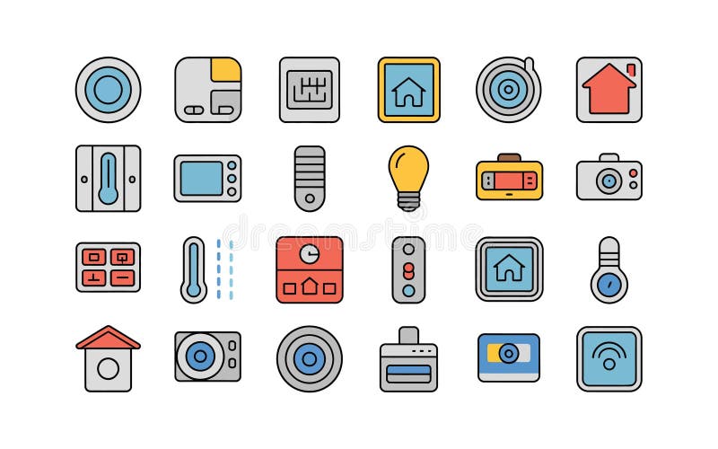 Automation Smart Home Icon Set Stock Illustrations – 8,623 Automation ...