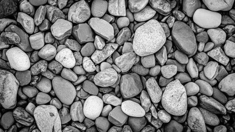 A Collection of Smooth Grey River Rocks Stock Illustration ...