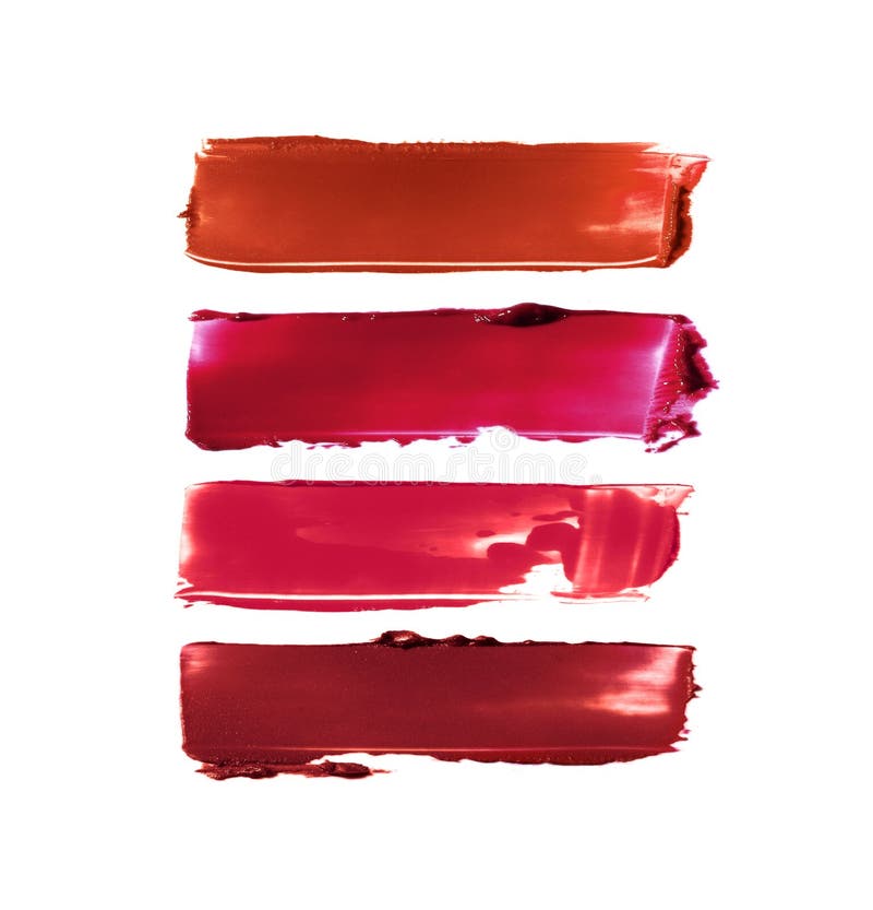 Collection of Smudged Lipsticks Stock Photo - Image of product ...