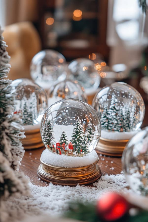 Snow Globes Collection stock photo. Image of cold, snow - 380057504