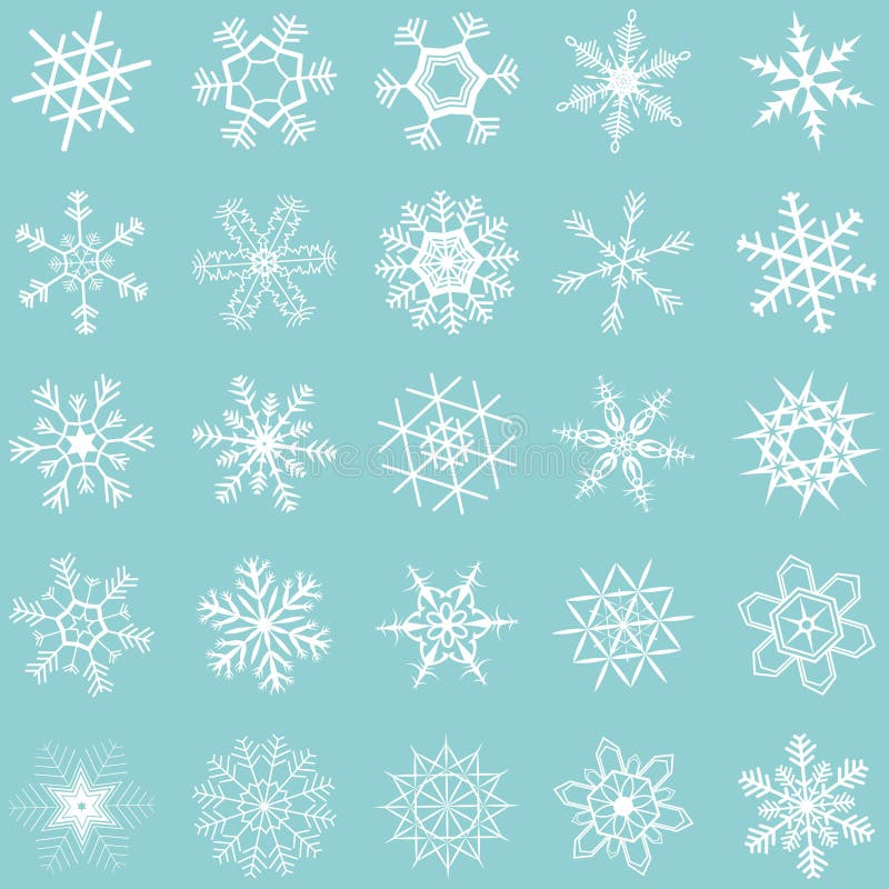 Collection of snow stars stock vector. Illustration of frost - 87982292