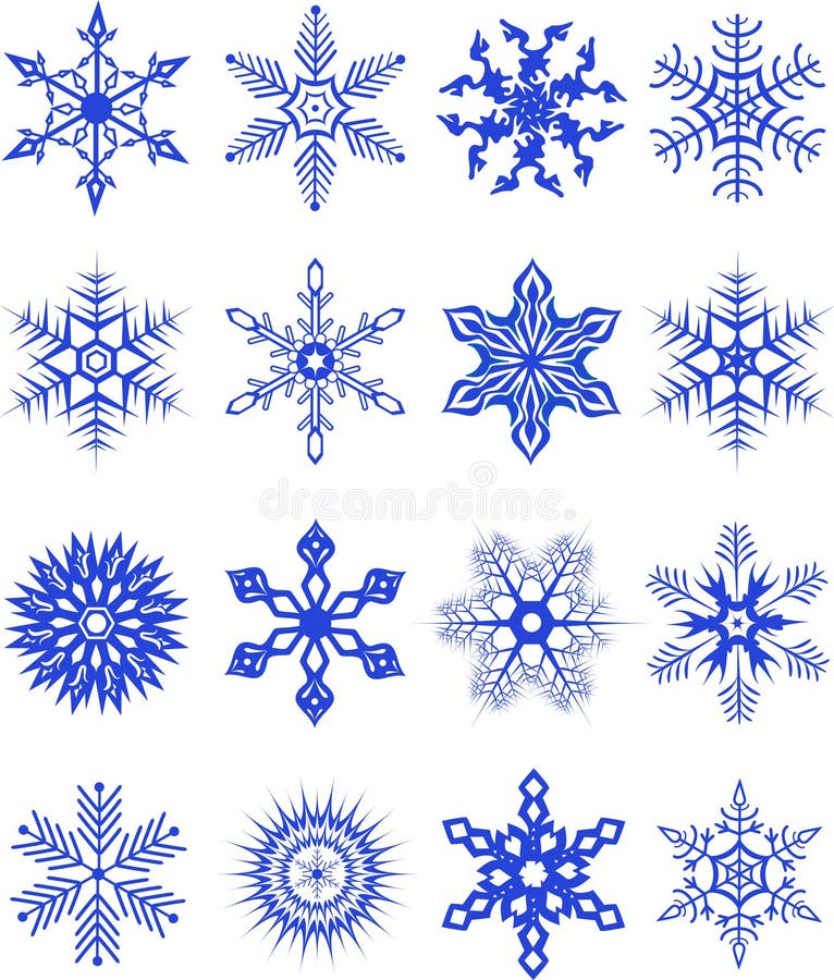 Elegant Victorian Snowflakes/ai Stock Vector - Illustration of flake ...