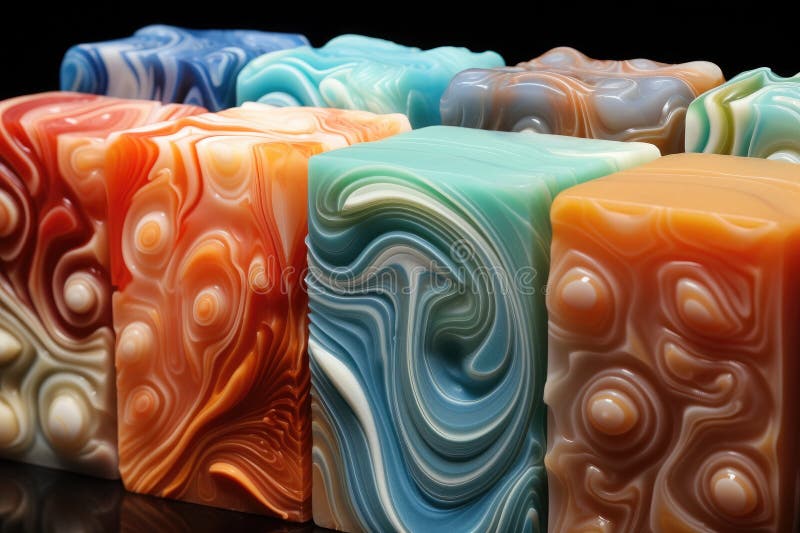 A Collection of Soap Bars Neatly Stacked on Top of One Another, the ...