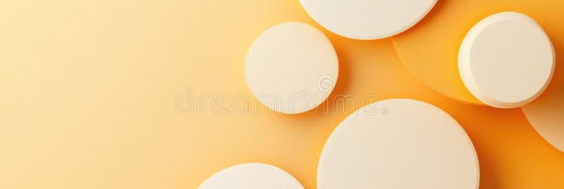 Soft Circular Shapes in Warm Orange Tones Create an Abstract Background ...