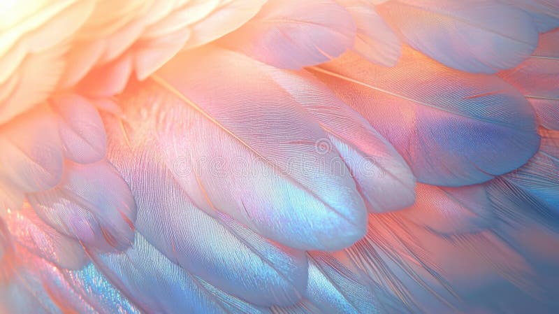 Collection of Soft Feathers Displayed on a Smooth Surface Highlighting ...