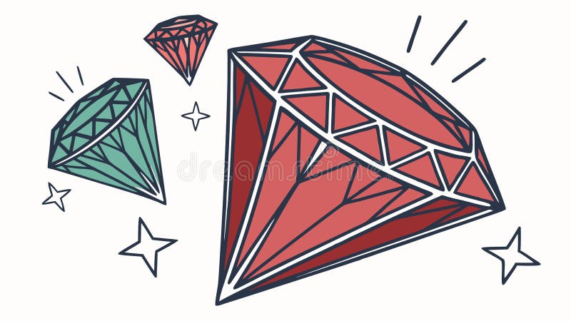 Collection of Sparkling Diamonds Gems Vector, Vector Design Generative ...