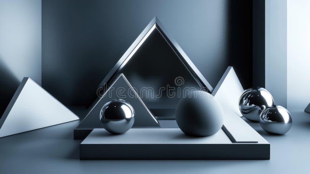 Spheres on Table stock photo. Image of arrangement, generated - 375733464