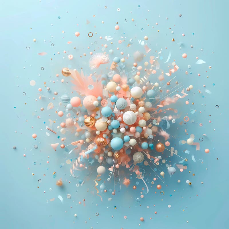 Collection of Spheres in Various Sizes and Colors Stock Photo - Image ...