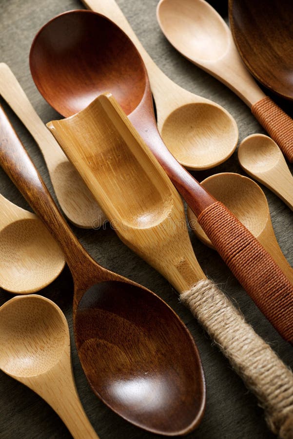 Collection of spoons stock image. Image of cooking, kitchen - 212432565