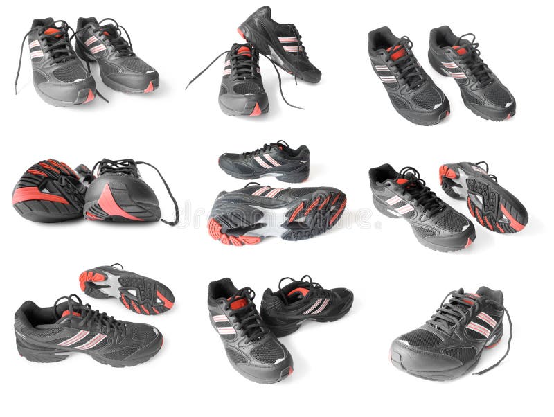 Collection of sport shoes stock photo. Image of boot, laces - 8343762