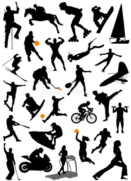 Collection of Sports Vector 5 Stock Vector - Illustration of plane ...