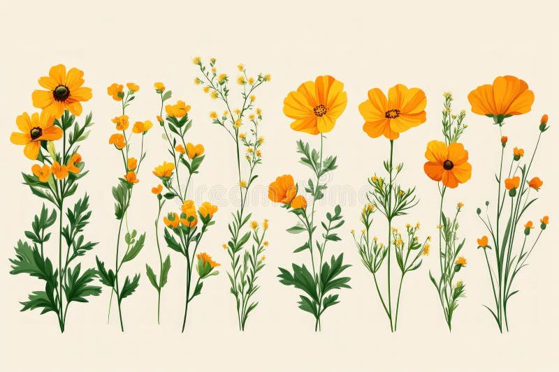 A Collection of Spring-themed Graphics Suitable for Design Projects ...