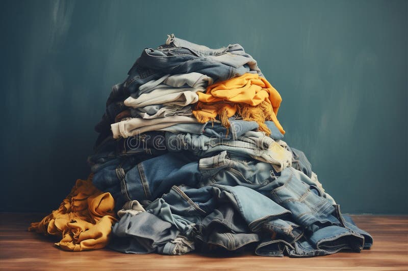 Laundry Stack Background Dirty Stock Illustration - Illustration of ...