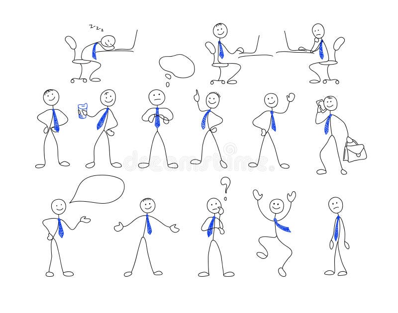 Set Stick Figure Photographer. Stock Vector - Illustration of ...