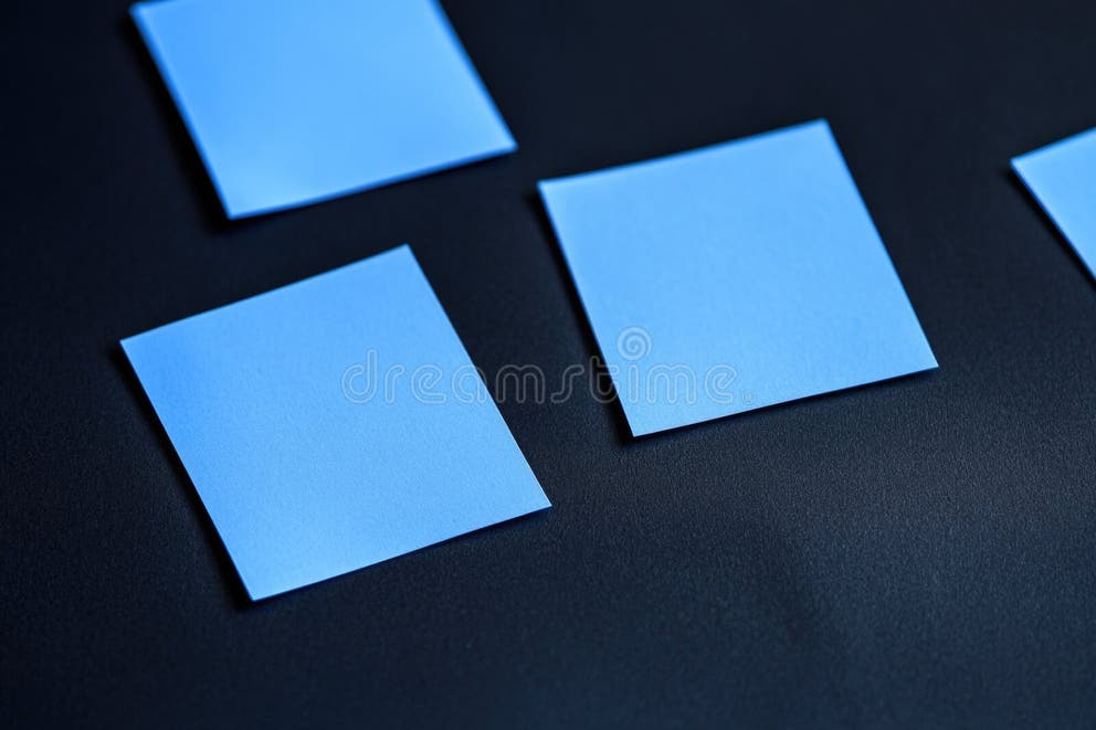 A Collection of Sticky Notes Arranged on a Table with Various Colors ...