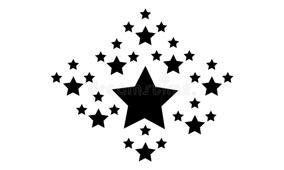 Collection Stock Black Star Style Stock Vector - Illustration of award ...
