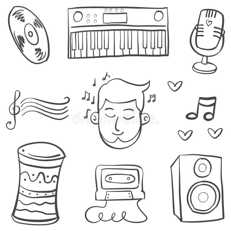 Doodles Singer Stock Illustrations – 128 Doodles Singer Stock ...