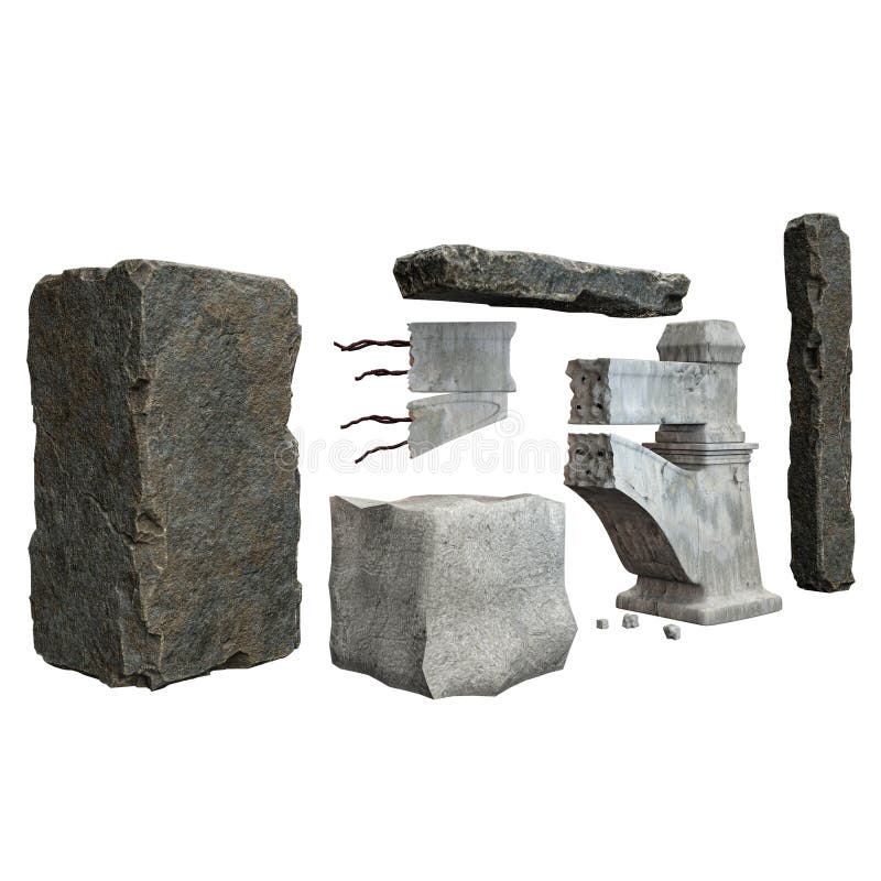 Rooftops and Ledges, 3D Illustration, 3D Rendering Stock Illustration ...