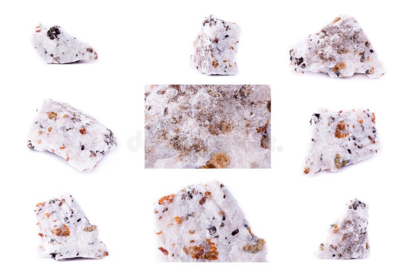 Collection of Stone Mineral Calcite Stock Photo - Image of nature ...