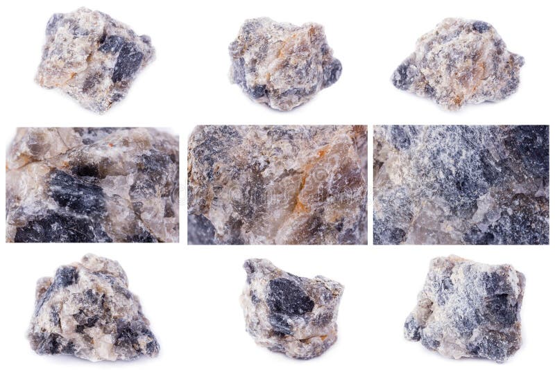 Collection of Stone Mineral Cordierite Stock Photo - Image of shooting ...